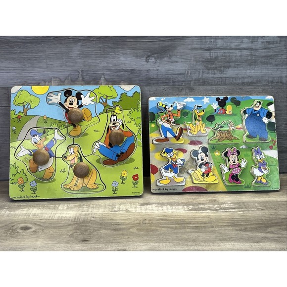 Melissa & Doug | Toys | Melissa Doug Disney Mickey Mouse Clubhouse Wooden Chunky Puzzle Knobs ...